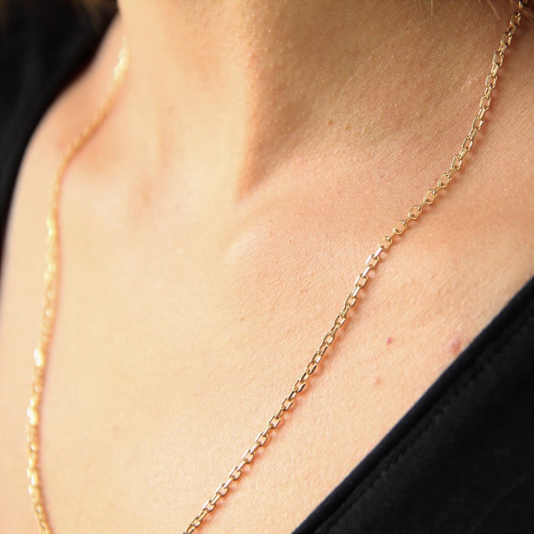 Modern 18 Karat Yellow Gold Filed Convict Mesh Chain For Sale at 1stDibs