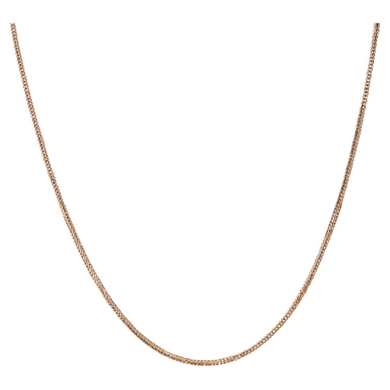 Modern 18 Karat Yellow Gold Filed Curb Mesh Chain For Sale at 1stDibs