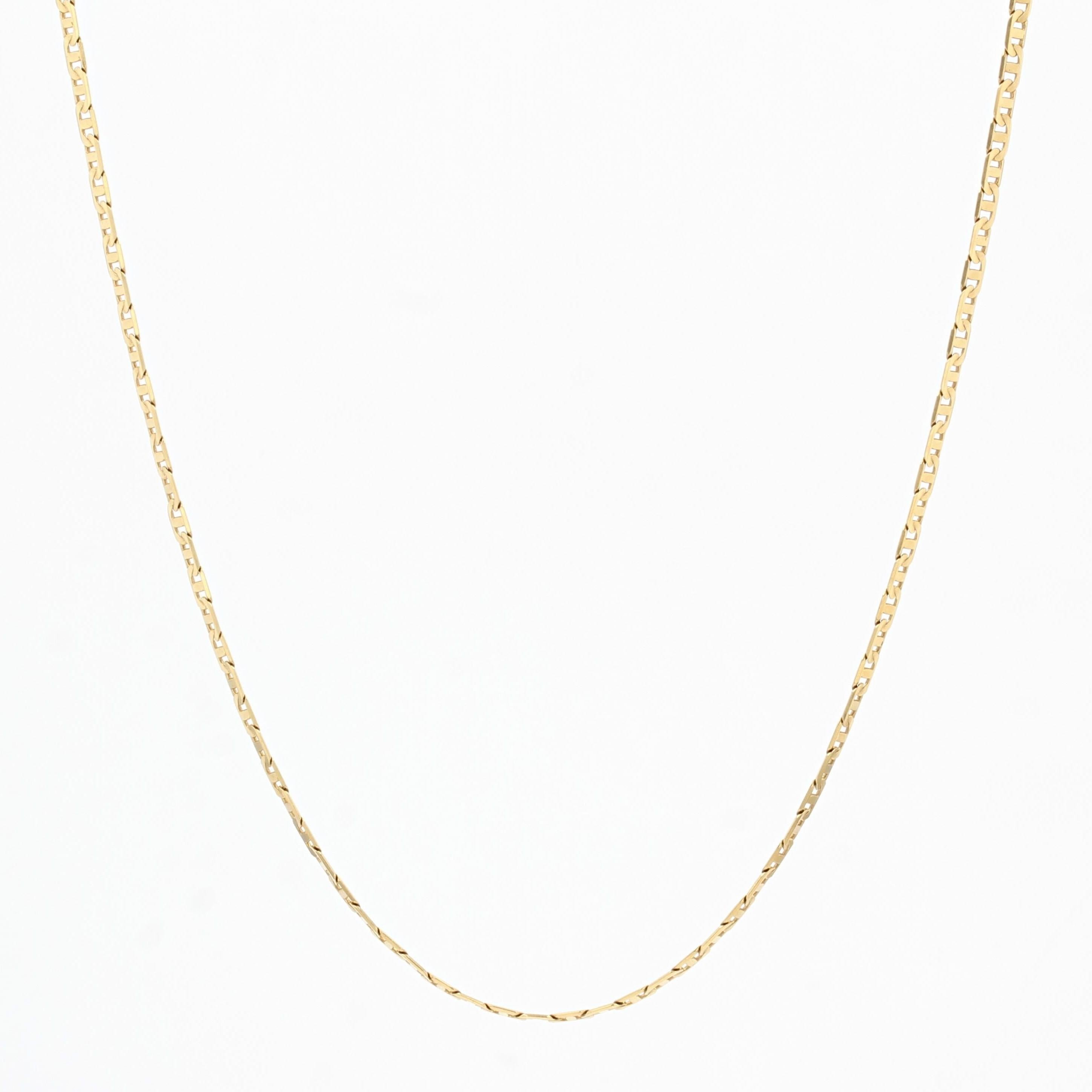 Modern 18 Karat Yellow Gold Flat Marine Mesh Chain For Sale at 1stDibs ...