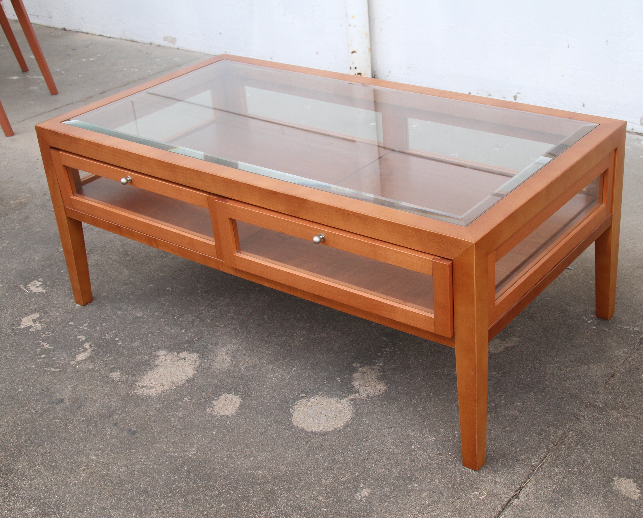 Modern 2-Tier Display Coffee Table at 1stDibs