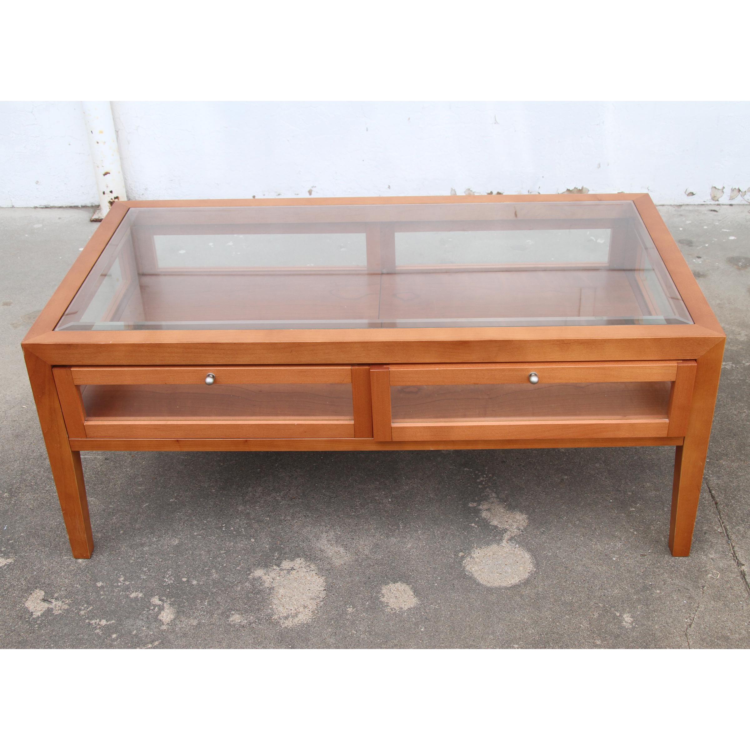Modern 2-Tier Display Coffee Table at 1stDibs