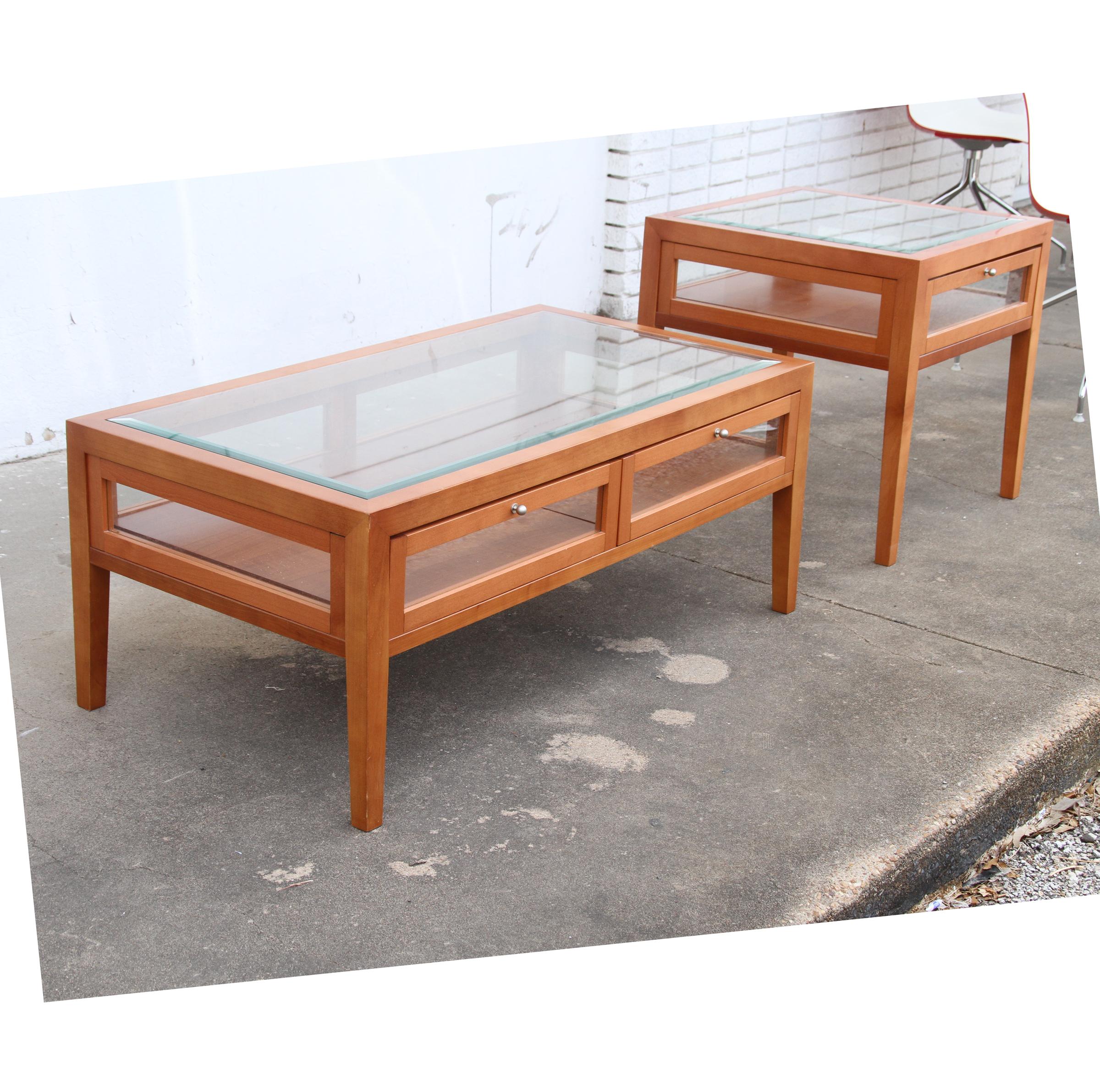 Modern 2-Tier Display Coffee Table at 1stDibs