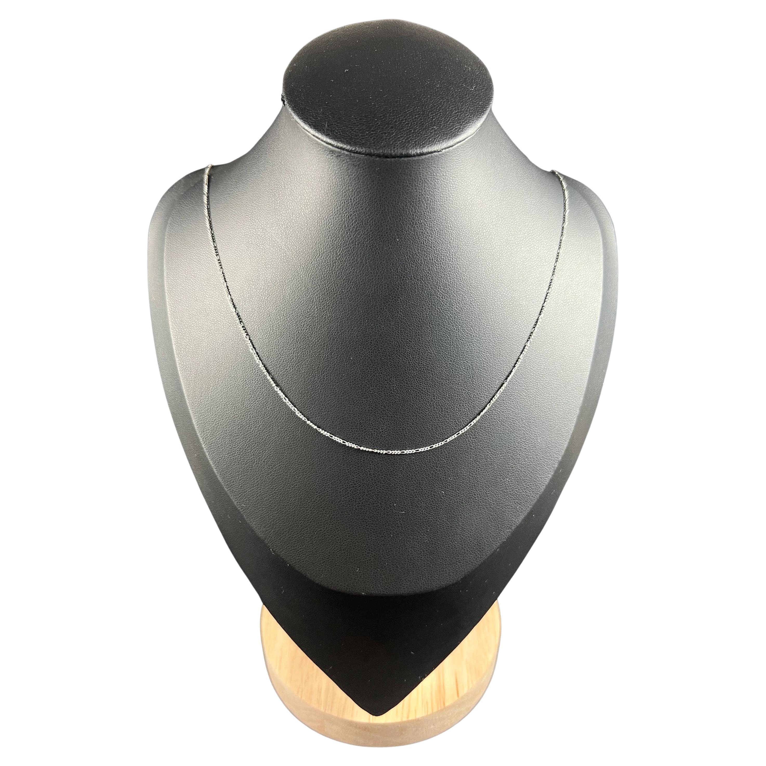 Modern 20 Inch Platinum Stamped, Figaro Link Chain with Bolt Ring Clasp ...