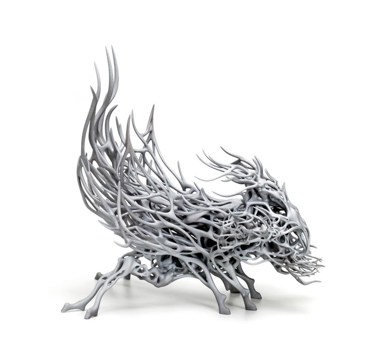 Modern 3d Print Sculpture "Koleknat" by Nick Ervinck Grey Unique ...