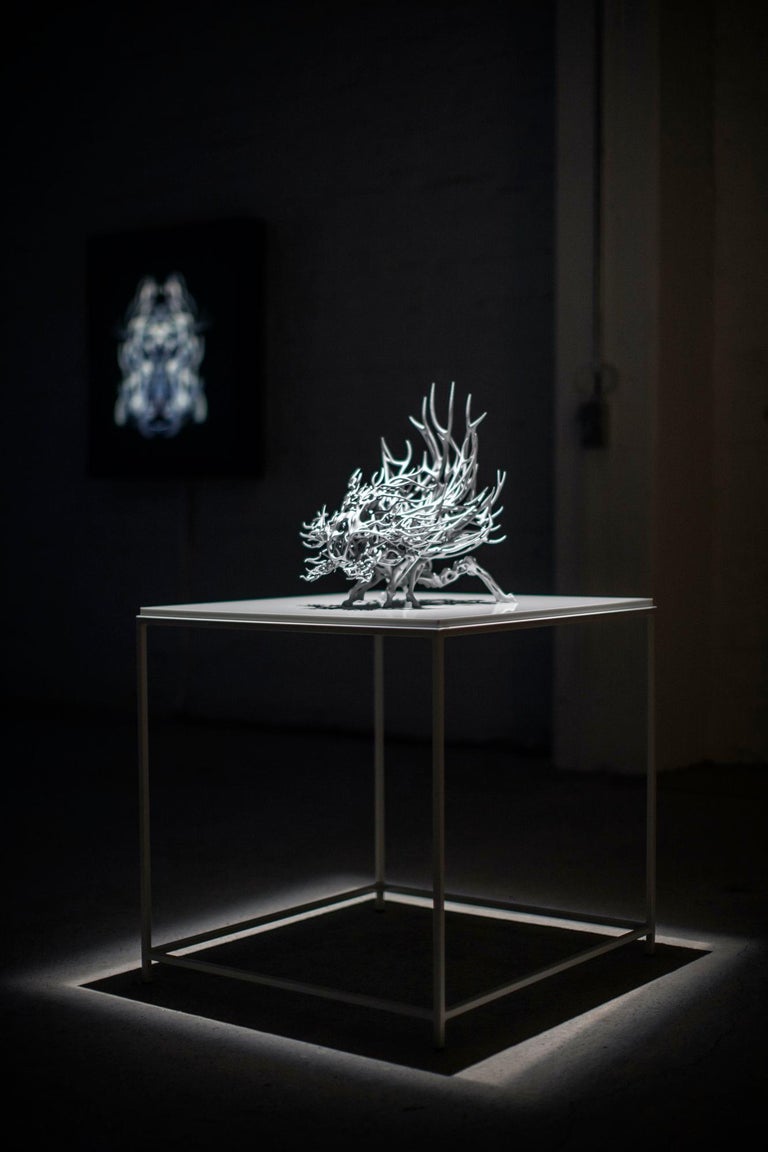 Modern 3d Print Sculpture "Koleknat" by Nick Ervinck Grey Unique ...
