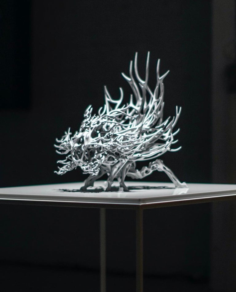 Modern 3d Print Sculpture "Koleknat" by Nick Ervinck Grey Unique ...