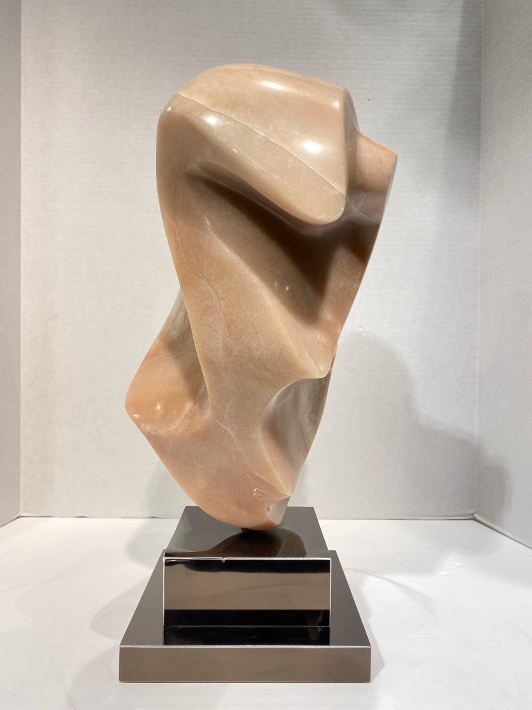 Modern Abstract Alabaster Sculpture by Karen Chera For Sale at 1stDibs