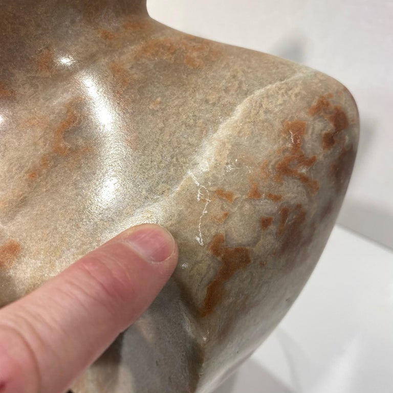 Modern Abstract Alabaster Sculpture by Karen Chera For Sale at 1stDibs