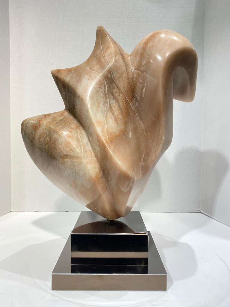 Modern Abstract Alabaster Sculpture by Karen Chera For Sale at 1stDibs