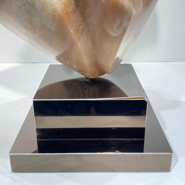 Modern Abstract Alabaster Sculpture by Karen Chera For Sale at 1stDibs