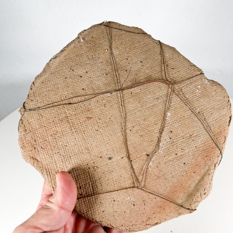 Modern Abstract Art Small Eye Sculptural Pottery For Sale at 1stDibs