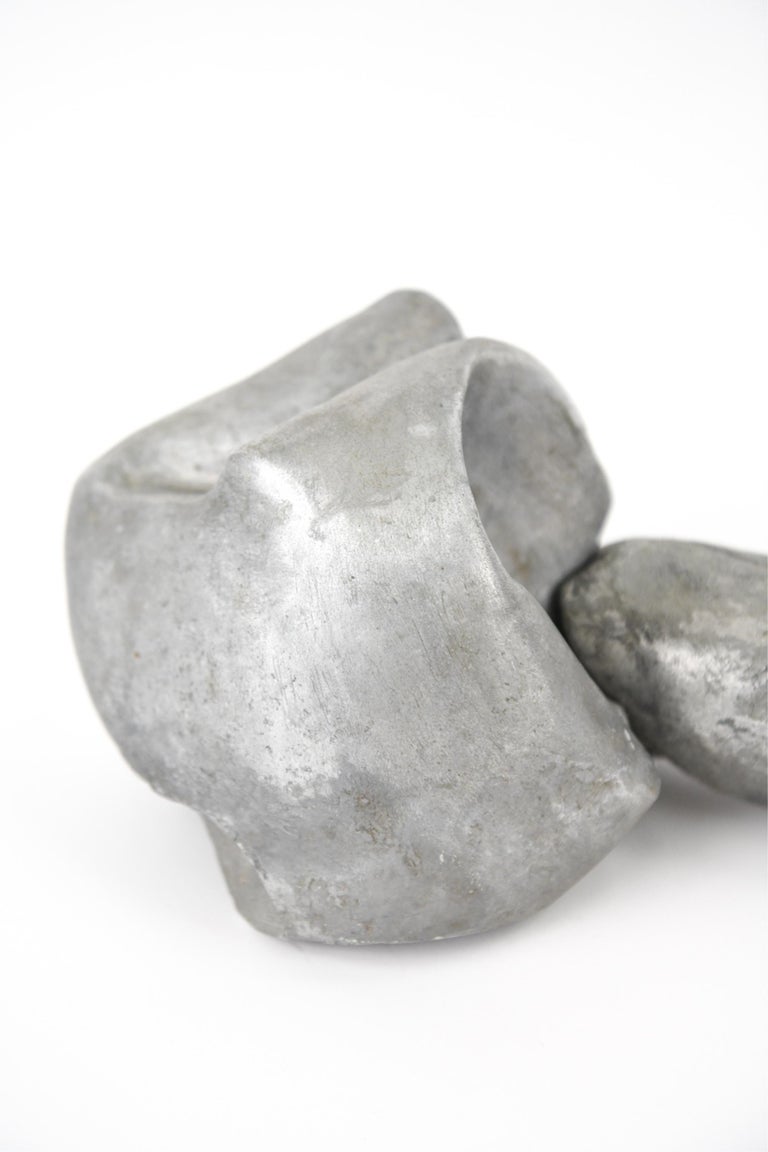 Modern Abstract Cast Aluminum Sculpture For Sale at 1stDibs