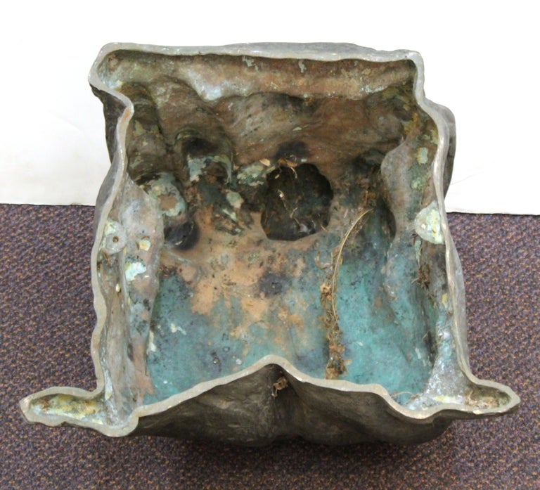 Modern Abstract Cast Bronze Female Sculpture at 1stDibs