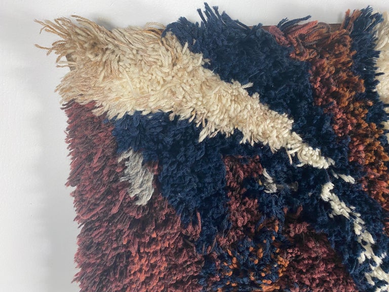 Modern Abstract Ege Rya Rug / Wall Hanging Signed and Dated 1977 For ...