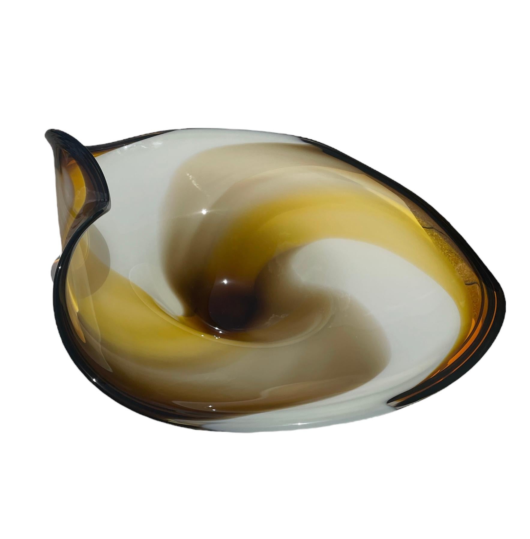 Modern Abstract "Wave Bowl" Studio Art by Nicholson For Sale at 1stDibs