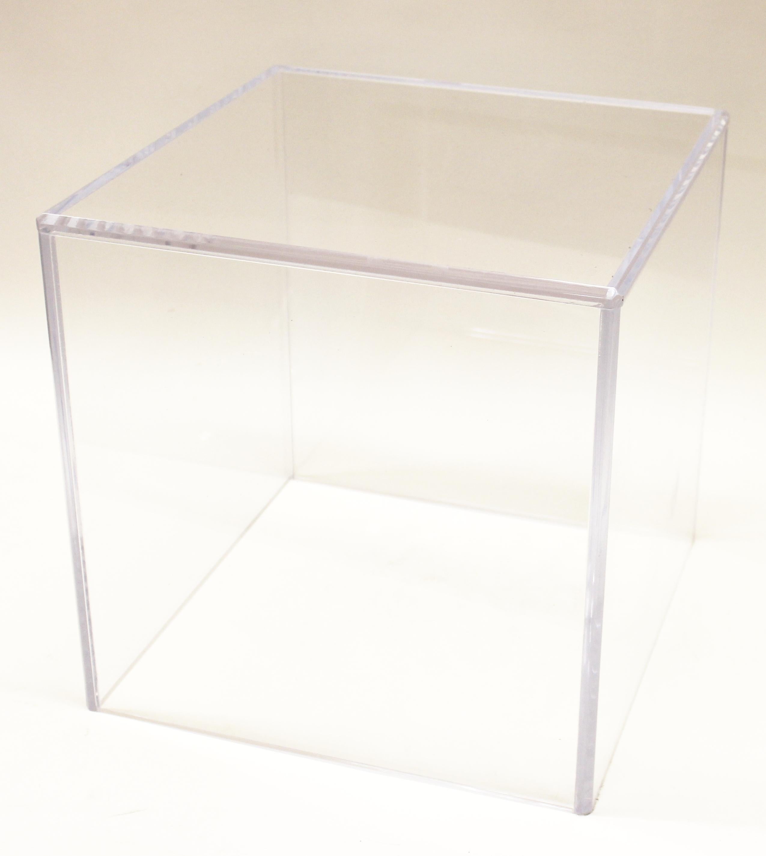Modern Acrylic Display Pedestal Cubes or Side Tables at 1stDibs ...