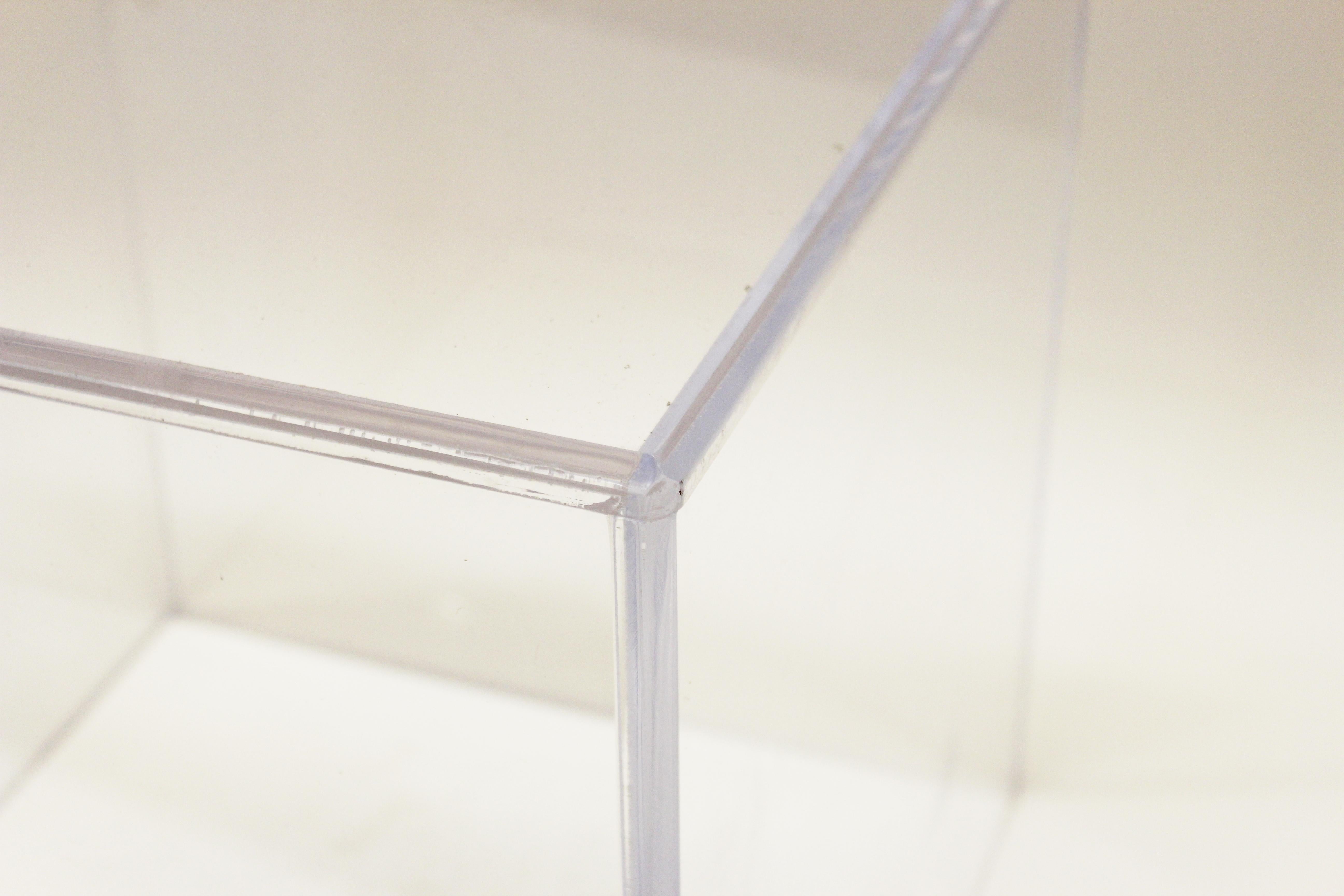 Modern Acrylic Display Pedestal Cubes or Side Tables at 1stDibs ...