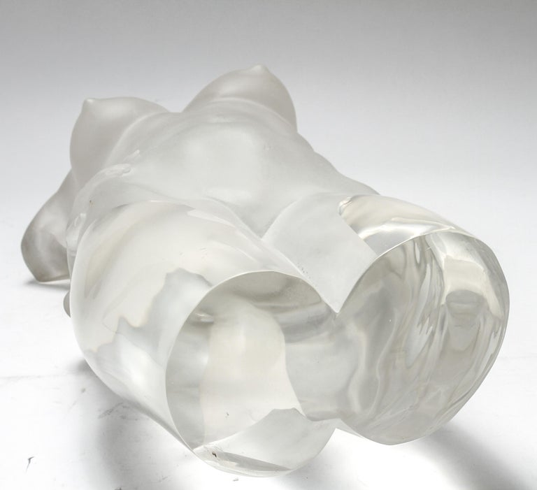 Modern Acrylic Female Torso Sculpture at 1stDibs
