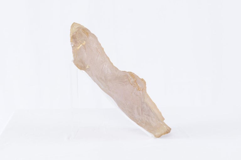 Modern Acrylic Nude Female Torso Sculpture 16" For Sale at 1stDibs