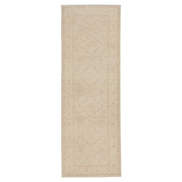 Modern Afghan Runner Rug Tabriz Design For Sale at 1stDibs