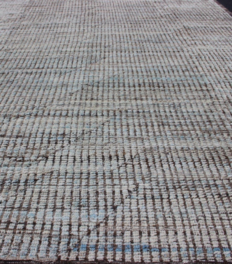 Modern Afghanistan Rug in Neutral Tones with Subdued Design For Sale at ...