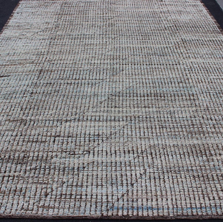 Modern Afghanistan Rug in Neutral Tones with Subdued Design For Sale at ...