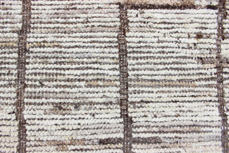 Modern Afghanistan Rug in Neutral Tones with Subdued Design with Pops ...
