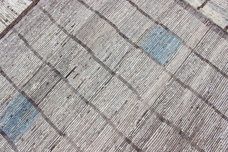 Modern Afghanistan Rug in Neutral Tones with Subdued Design with Pops ...