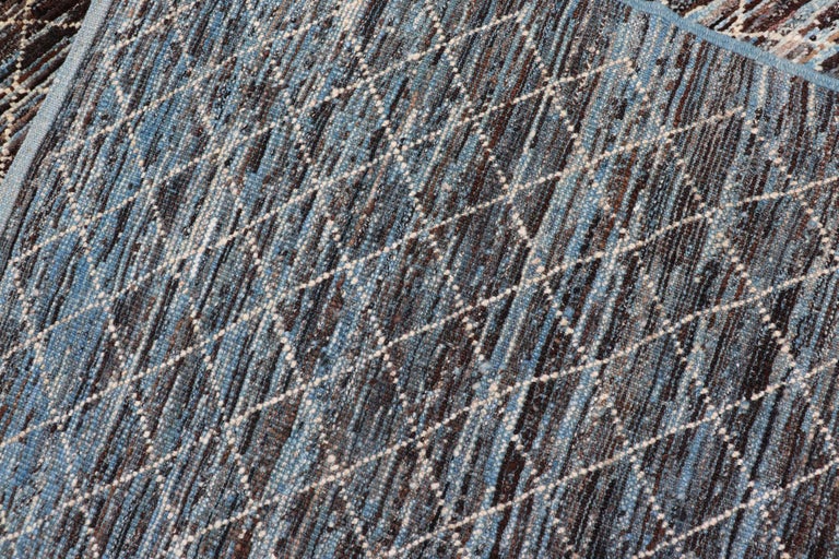 Modern Afghanistan Runner in Neutral Tones with Subdued Design For Sale ...