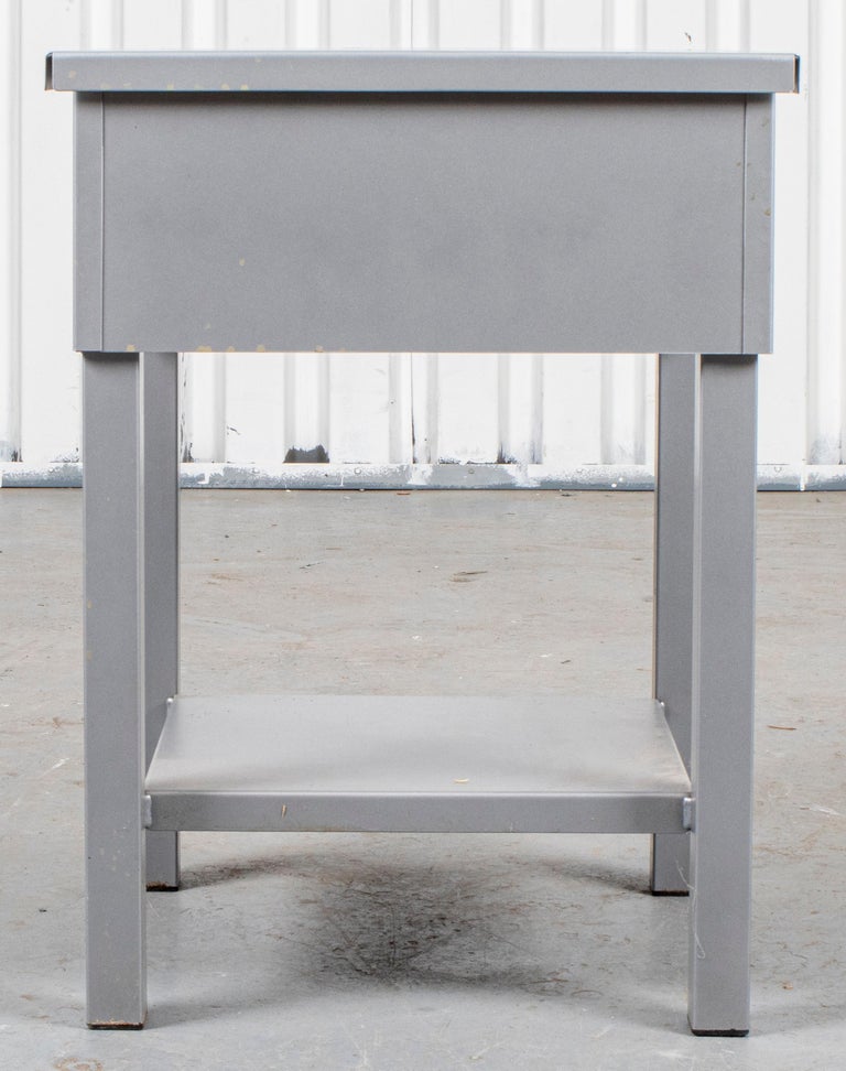 Modern Aluminum Side Table For Sale at 1stDibs