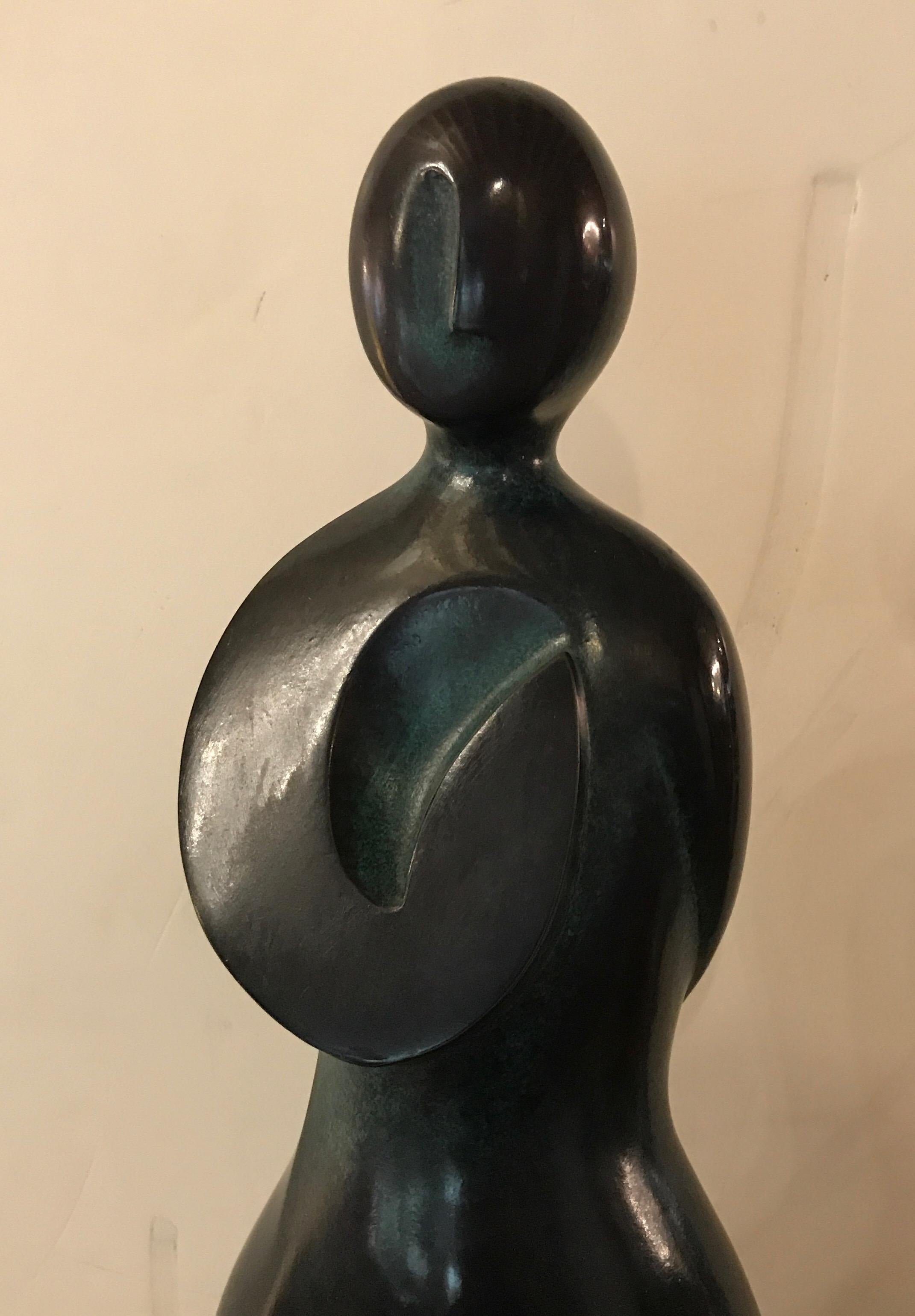 Modern American Bronze Standing Lady by Fred Nagel For Sale at 1stDibs ...