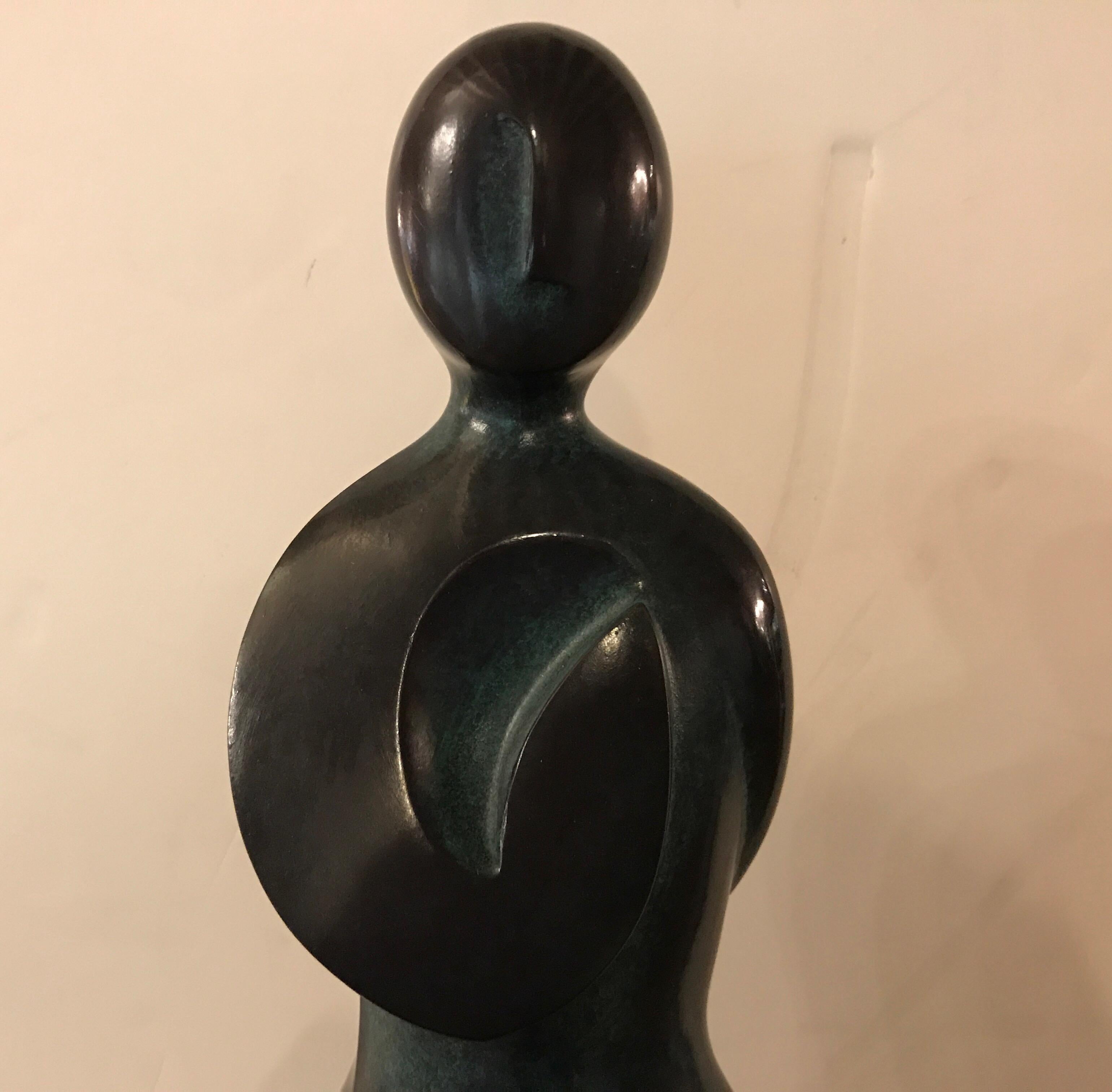 Modern American Bronze Standing Lady by Fred Nagel For Sale at 1stDibs ...