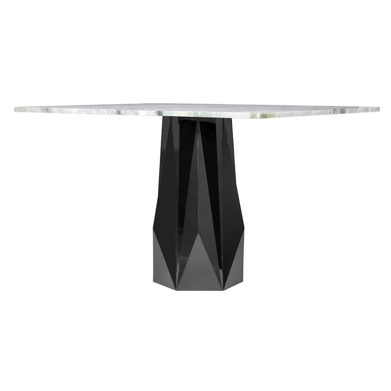 Modern, Luxury, Futuristic Quartz Dining Table No.1, Stainless Steel ...