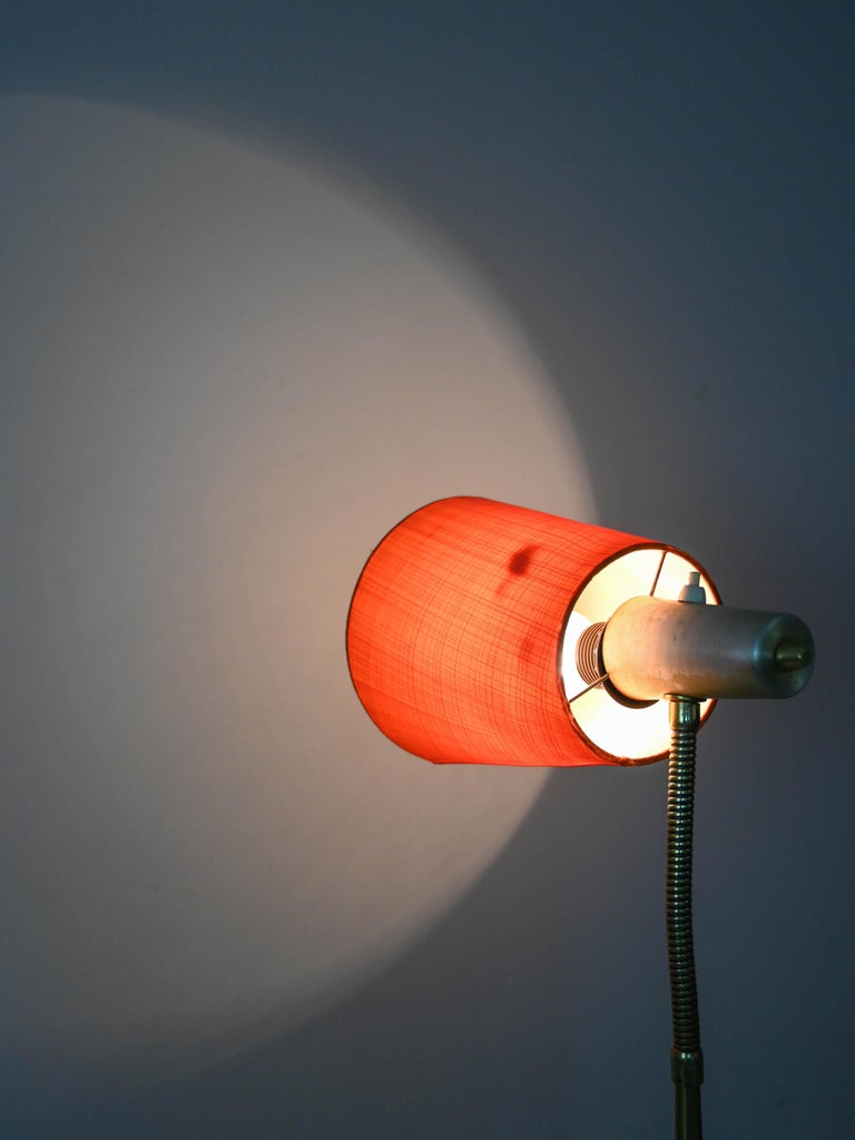 Modern Antique Floor Lamp with Gold Base For Sale at 1stDibs