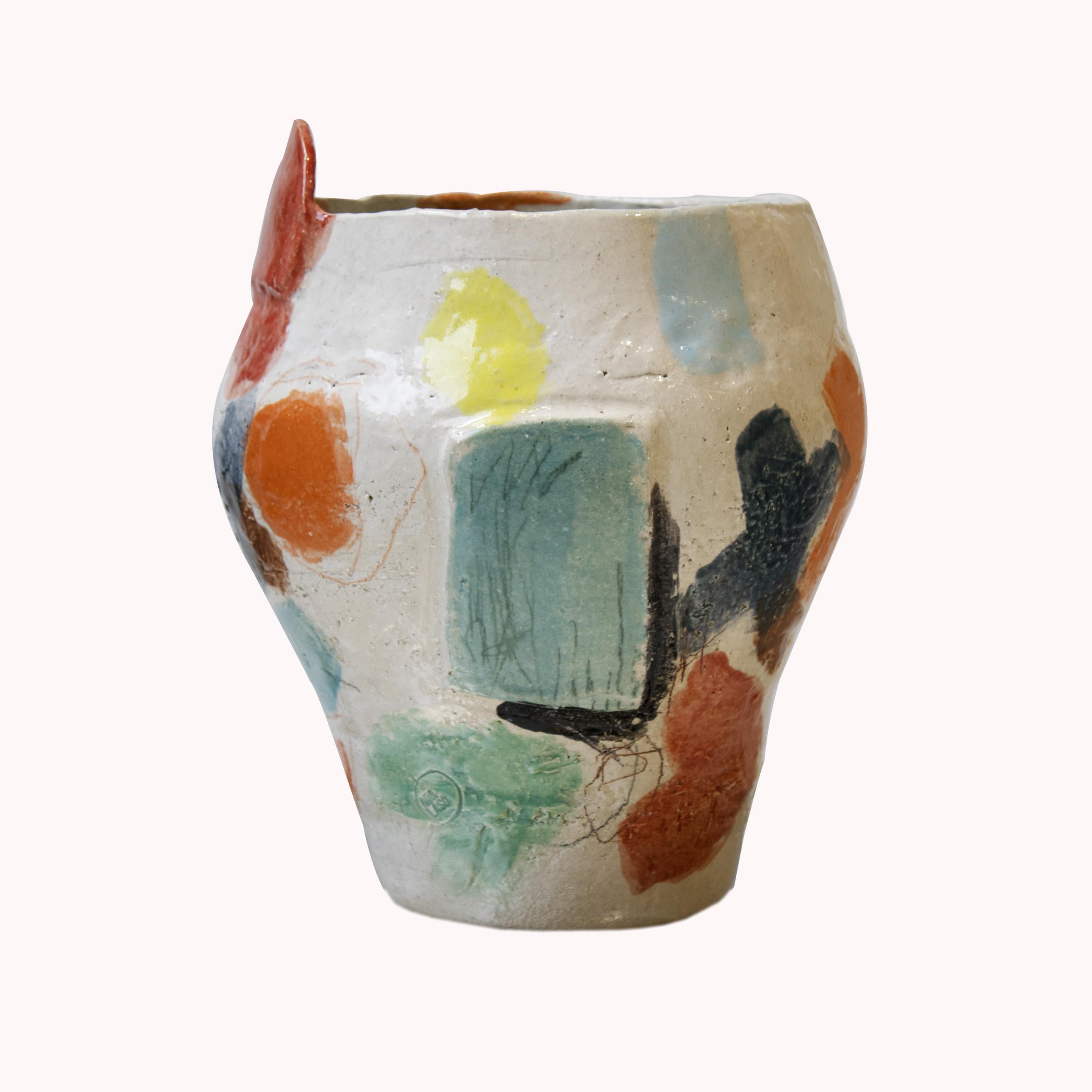Modern Artisan Ceramic Vase Designed by Ana Laso, Spain, 2023 For Sale ...