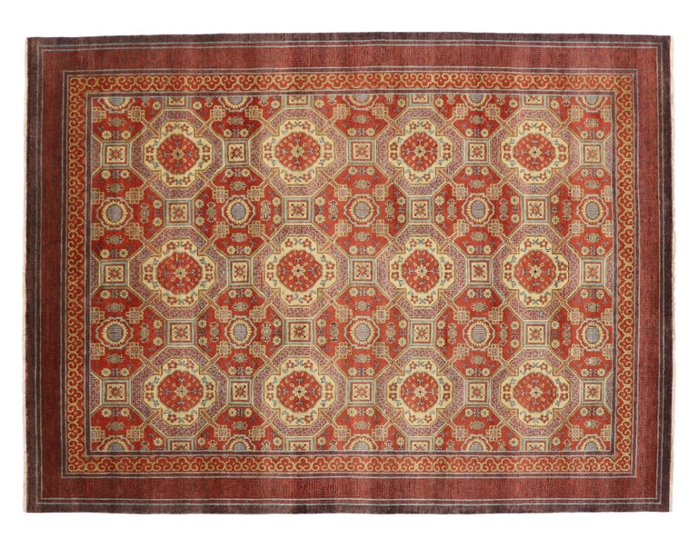 Modern Asian Khotan Design Rug with Hollywood Regency Style For Sale at ...
