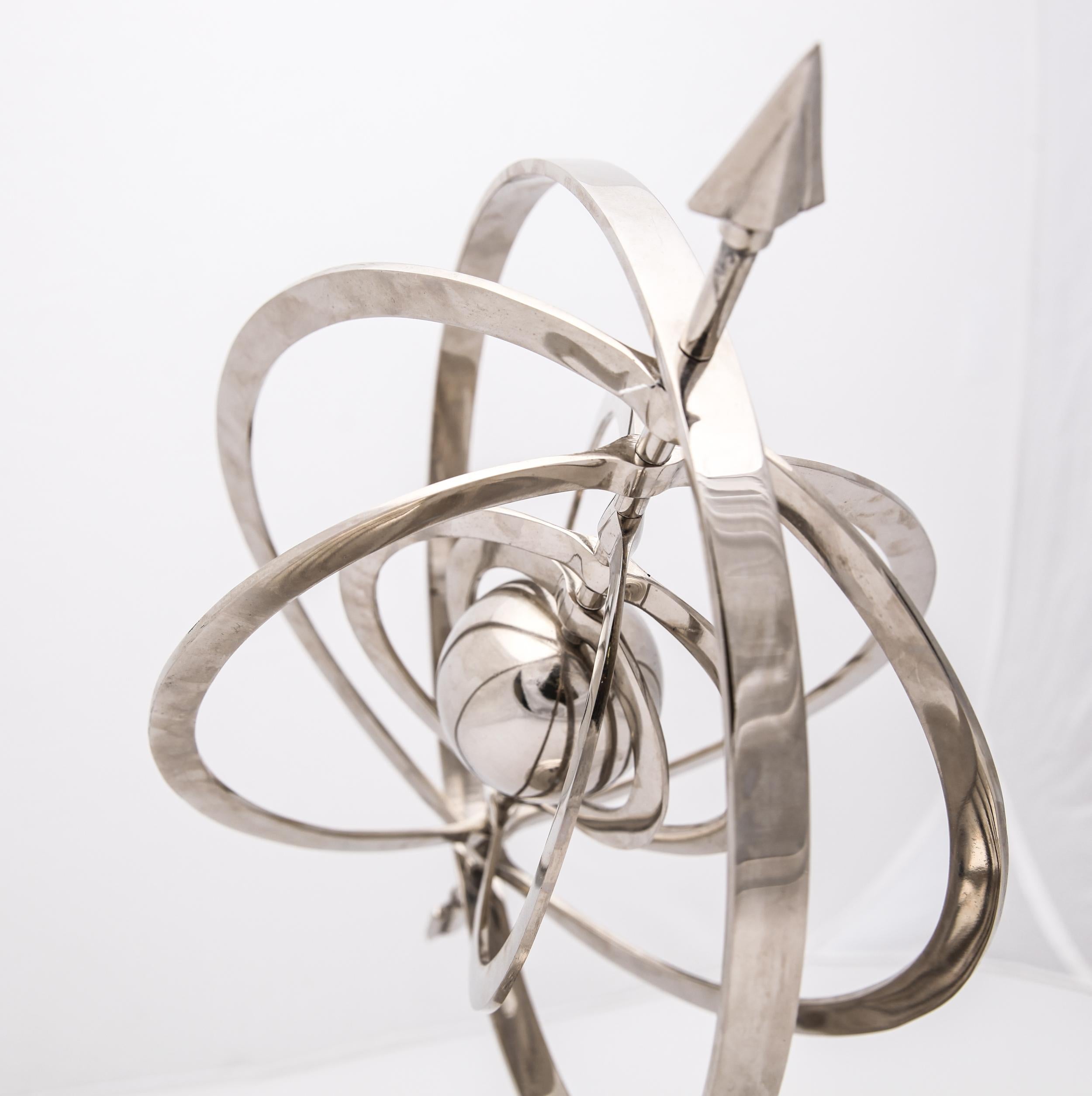 Modern Astrolabe Sphere in Aluminum at 1stDibs | astrolabe for sale