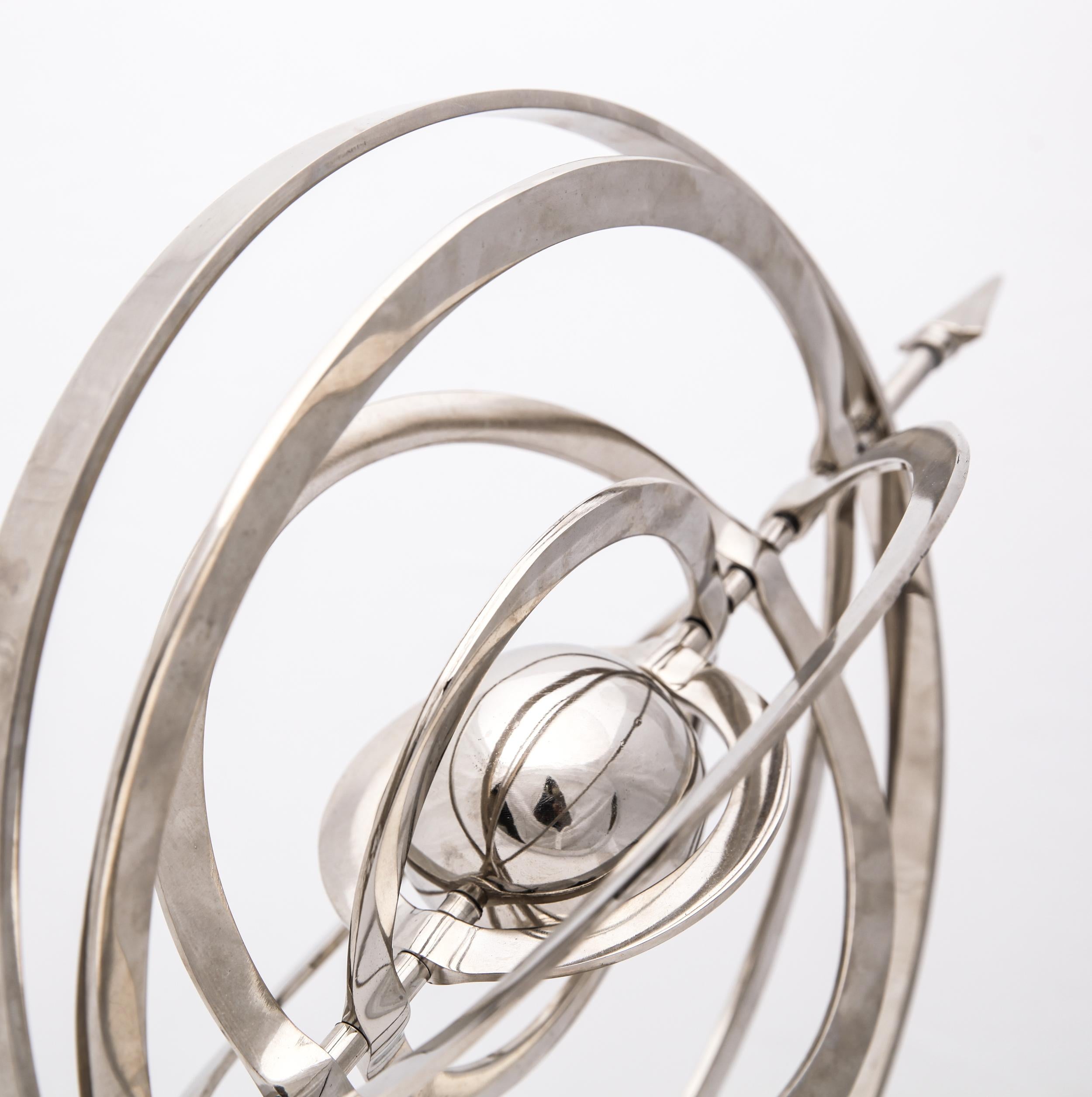 Modern Astrolabe Sphere in Aluminum at 1stDibs | astrolabe for sale