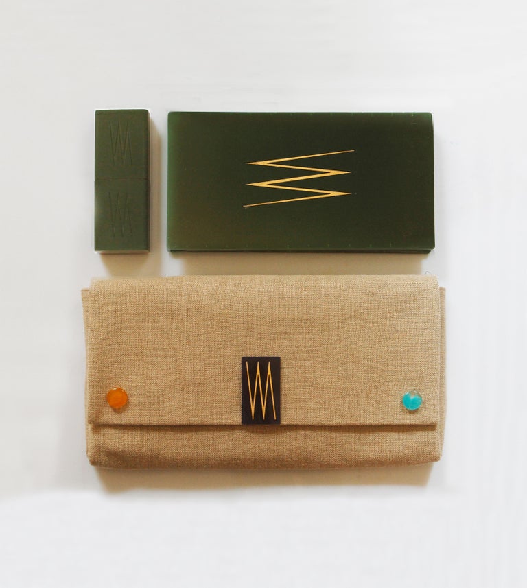 Modern Backgammon Travel Game Handmade Epoxy Resin Handpainted Limited ...