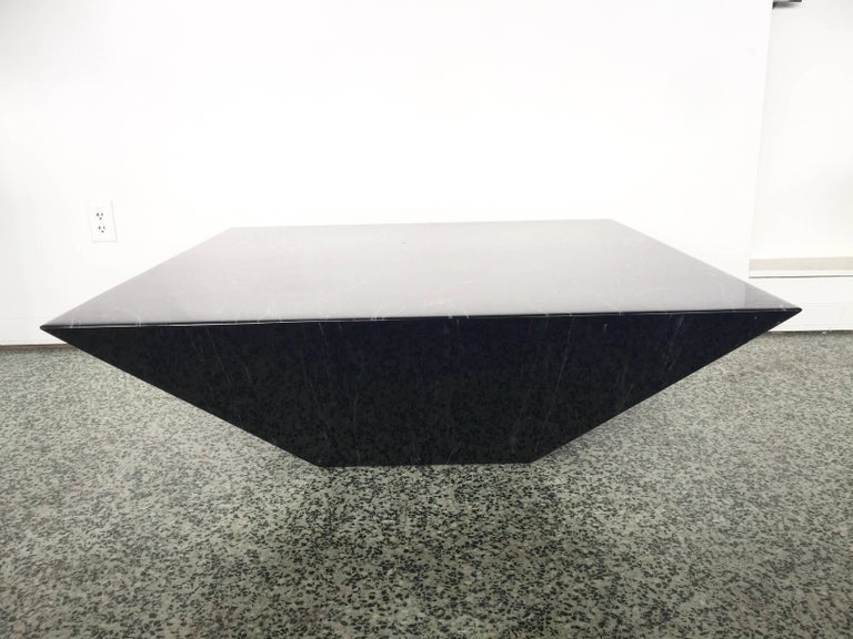 Postmodern Contemporary Triangle Pyramid Coffee Table at 1stDibs