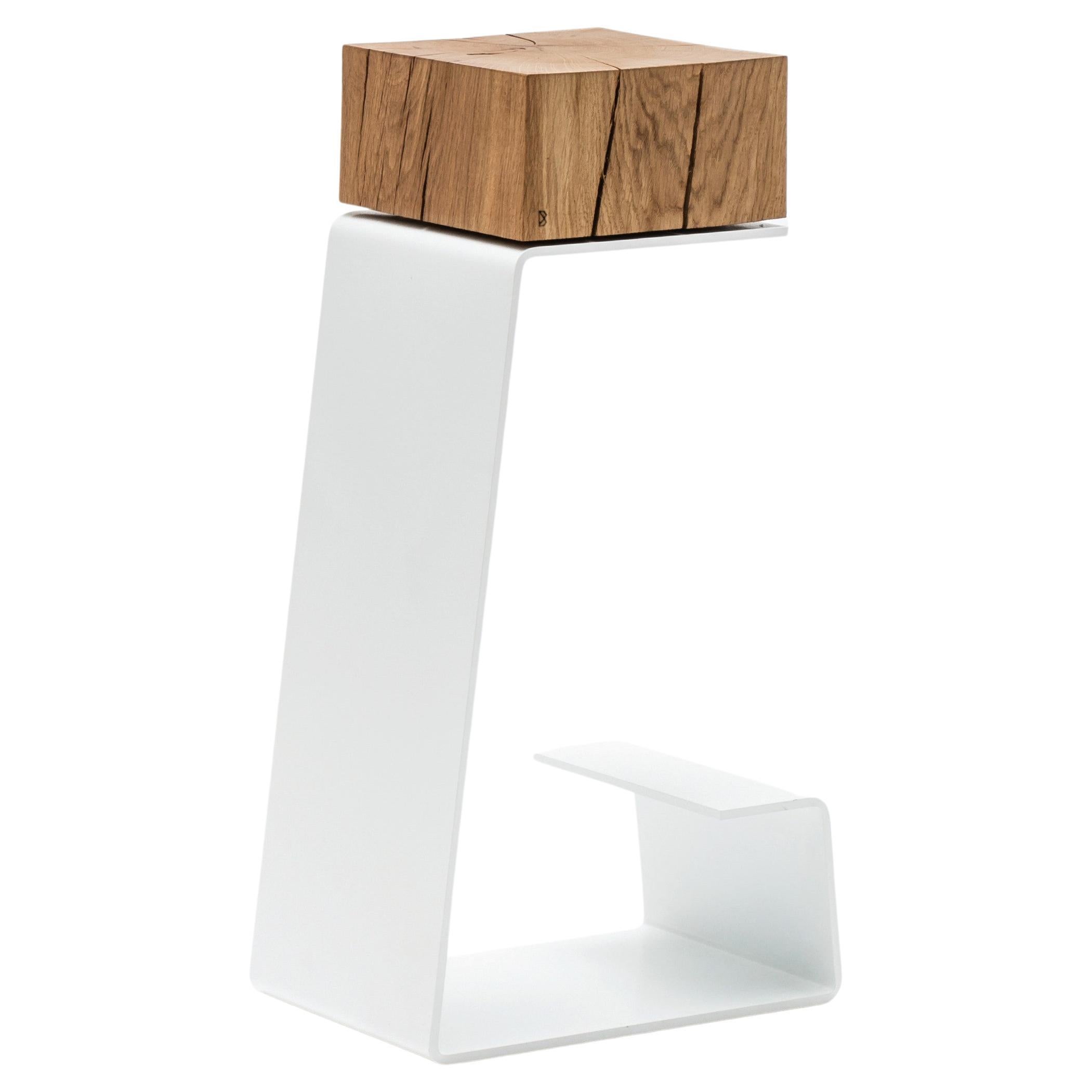 WW Bar Stool CS1, Stained Oak and Powder Coated Metal Rods For Sale at ...