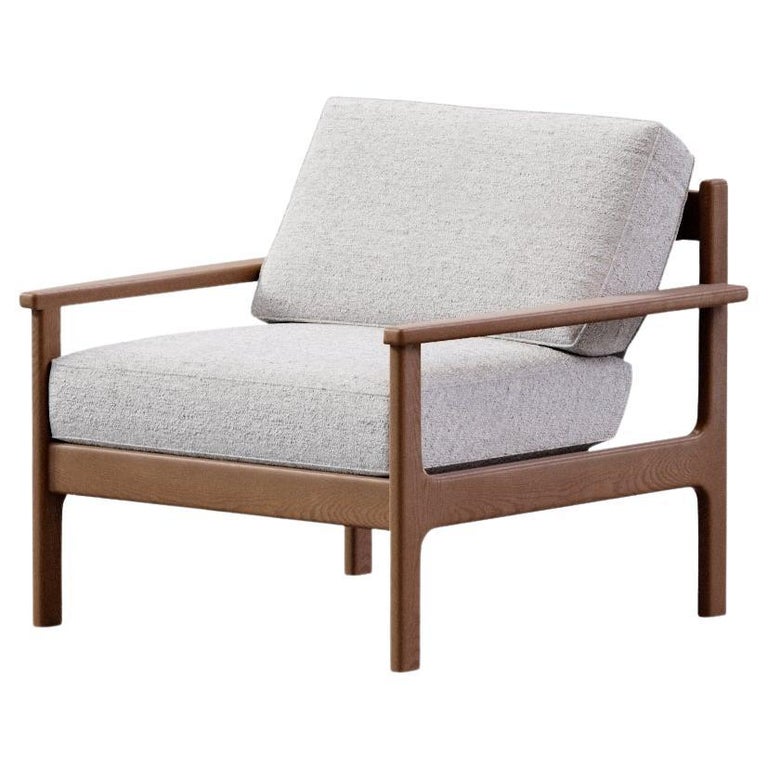 Modern Belgian Lounge Chair Wood "Manhattan" by Evolution21 For Sale at ...