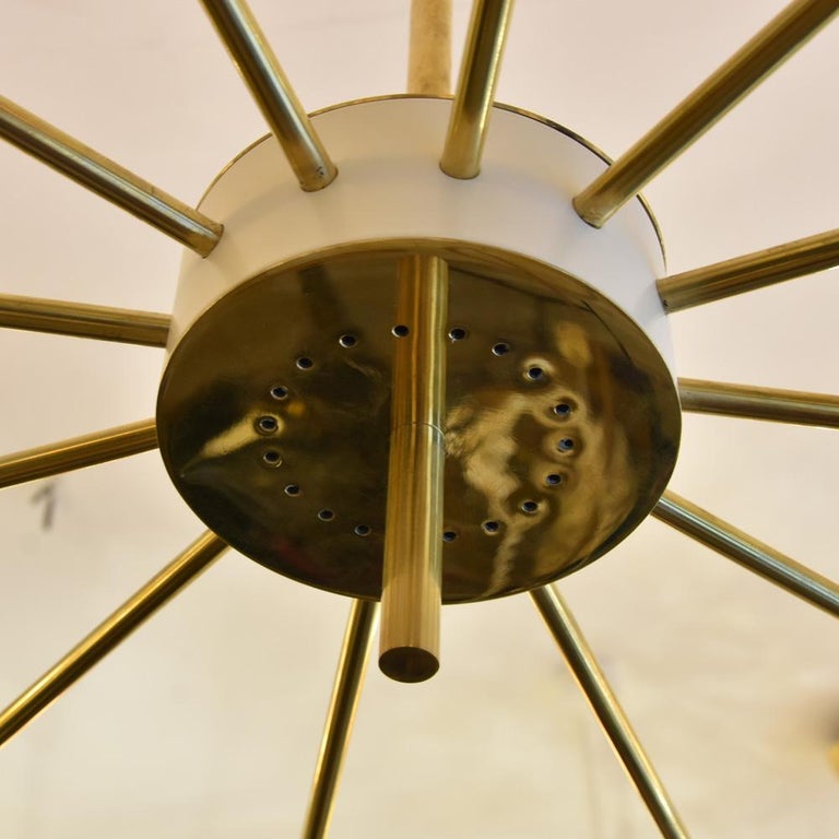 Modern Bespoke Ceiling Light Brass and Ivory Color Shades by Diego ...