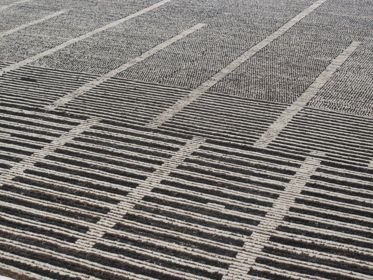 Modern Bixby Rug with an Asymmetrical Geometric Design For Sale at 1stDibs