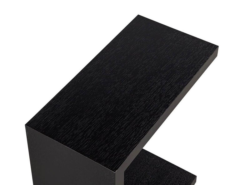 Modern Black C Table in Oak For Sale at 1stDibs