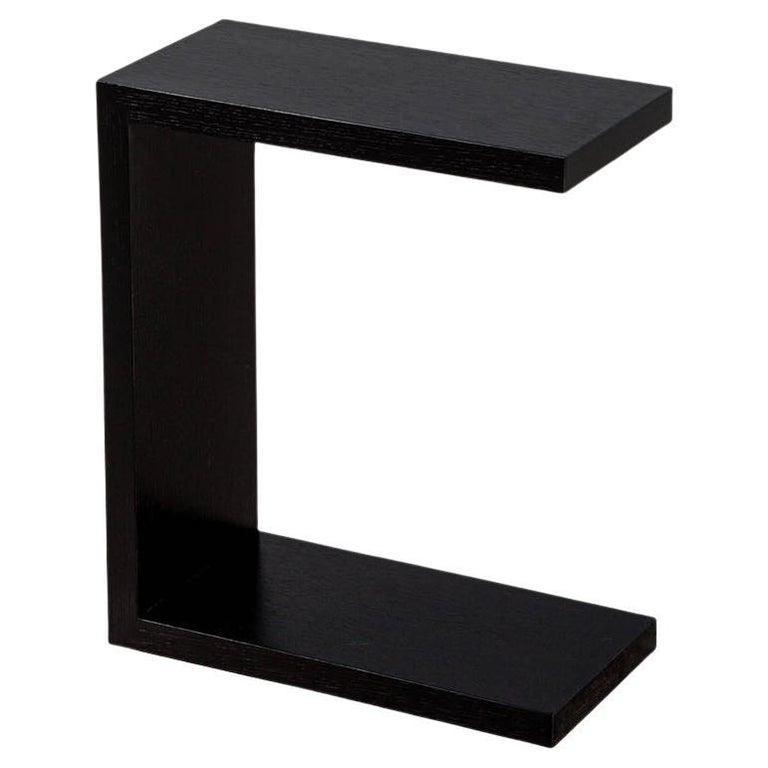 Modern Black C Table in Oak For Sale at 1stDibs