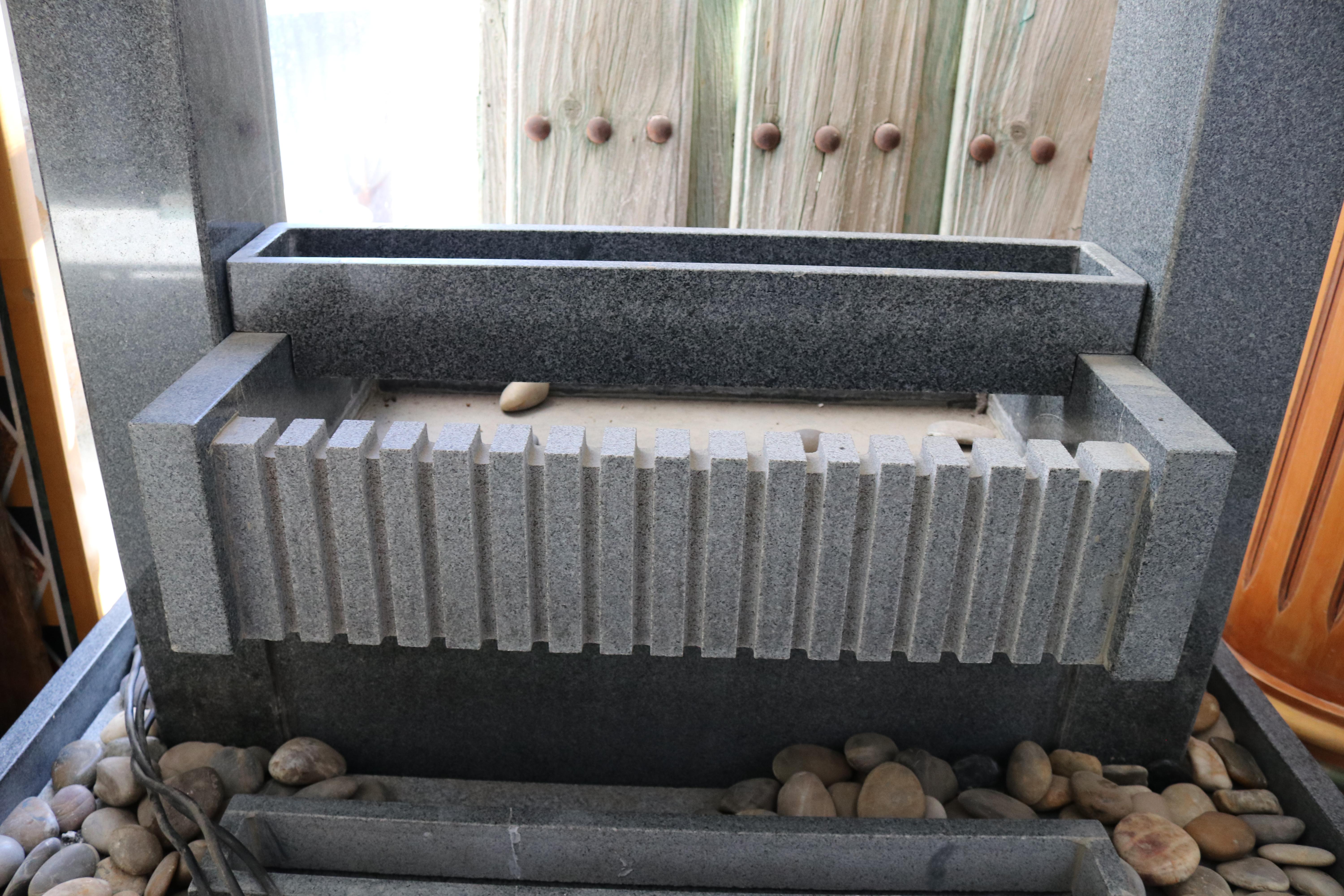 Modern Black Granite Recirculating Trickle Cascade Fountain at 1stDibs ...