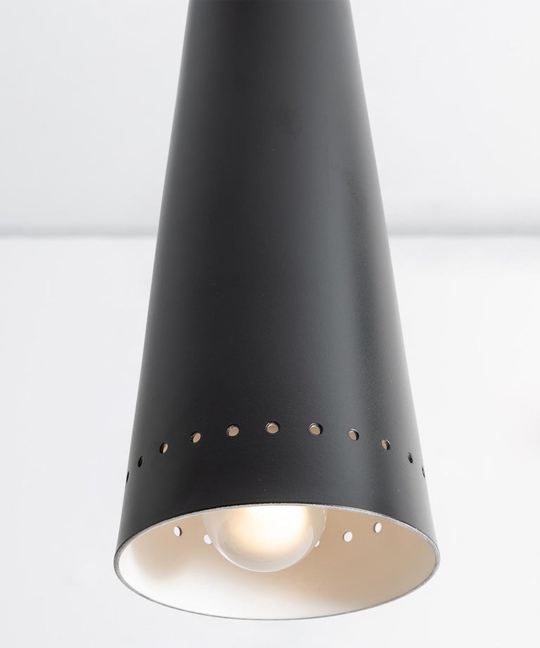Modern Black Metal Ceiling Mount, Made in Italy For Sale at 1stDibs