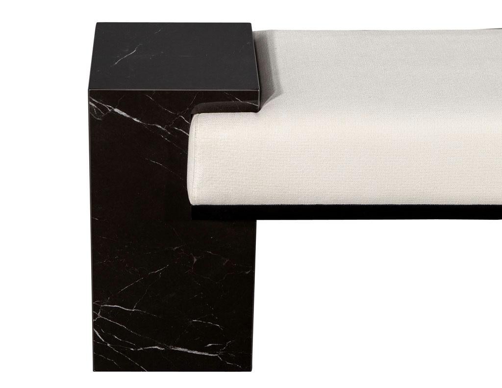 Modern Black Porcelain Bench at 1stDibs
