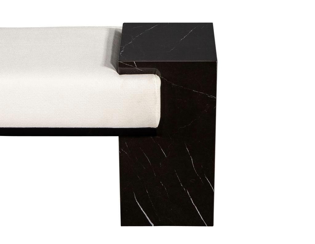 Modern Black Porcelain Bench at 1stDibs